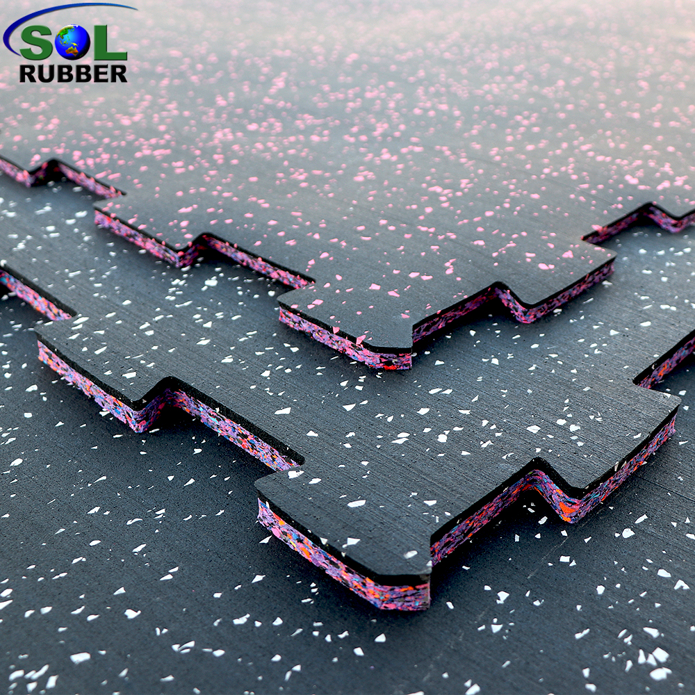 3/8 Home and Commercial Gym Interlocking Rubber Floor Tiles - Buy EPDM ...